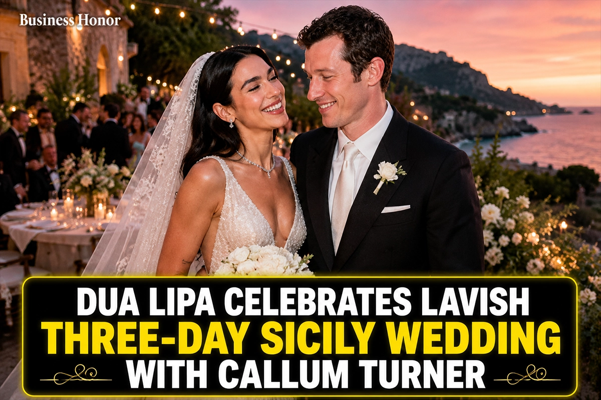Dua Lipa wedding celebration in Sicily | Business Honor